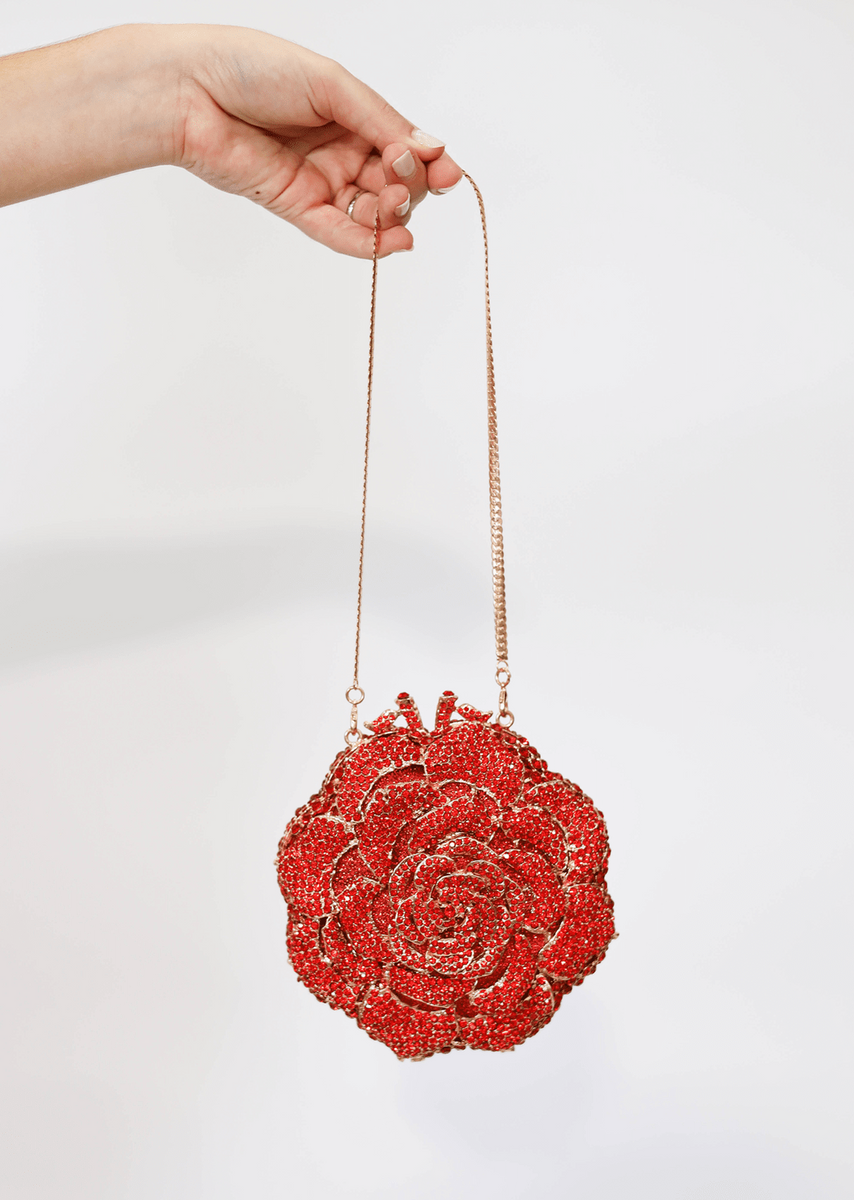 Calista Red Rose Clutch - You Know What...?
